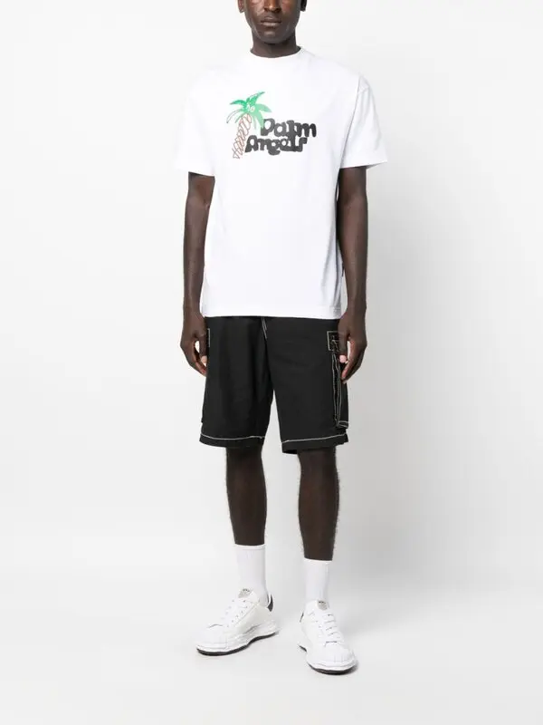 Palm Angels Sketchy-print Cotton T-shirt