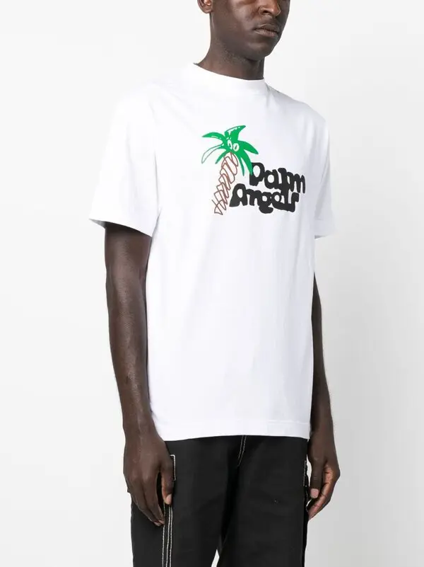 Palm Angels Sketchy-print Cotton T-shirt