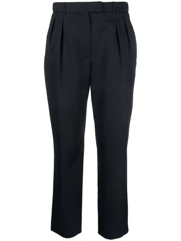 A.p.c. Pleated Cropped Trousers - Blue