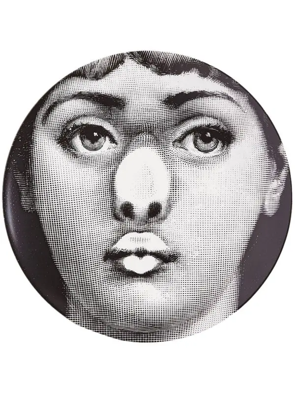 FORNASETTI Tema E Variazioni N.254 Wall Plate - Black