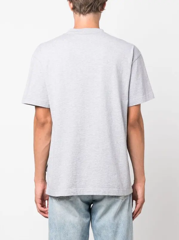 Palm Angels Graphic-print Cotton T-shirt - Grey
