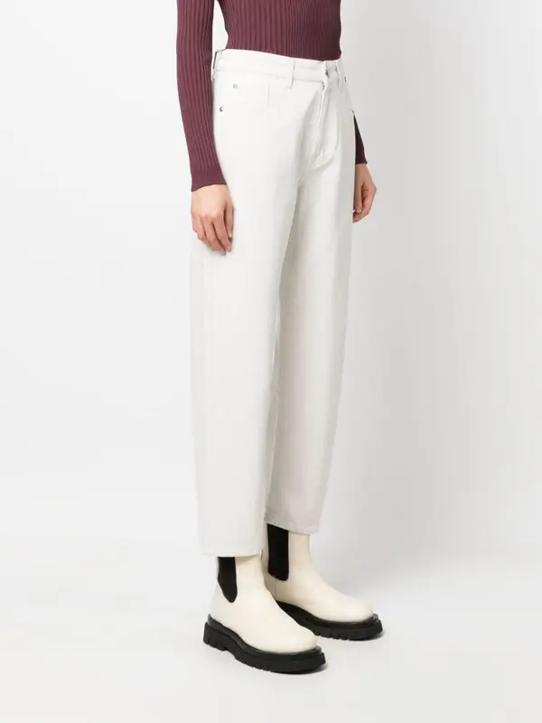 MOORER Mid-rise Cropped Trousers