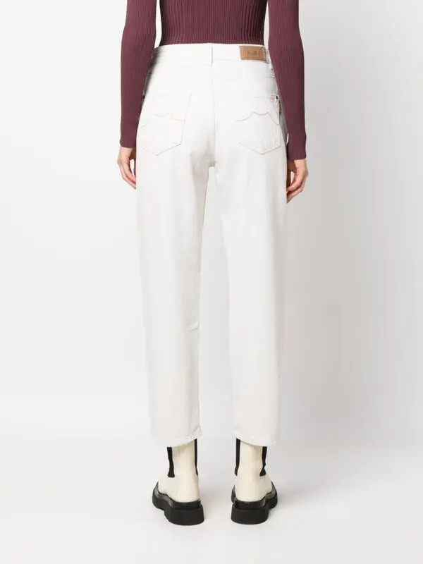 MOORER Mid-rise Cropped Trousers