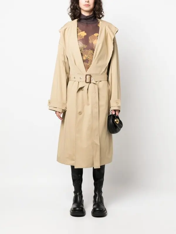 JW Anderson Hooded Double-breasted Trench Coat