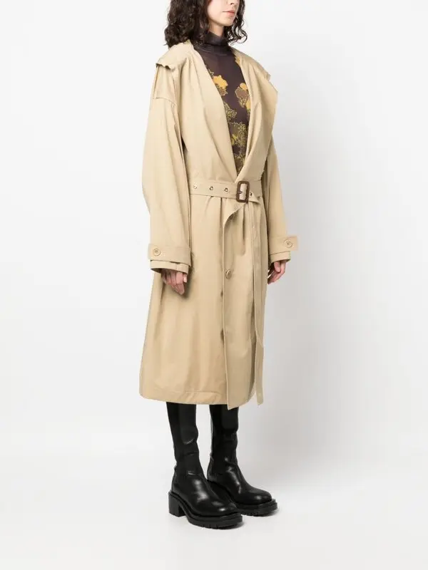 JW Anderson Hooded Double-breasted Trench Coat