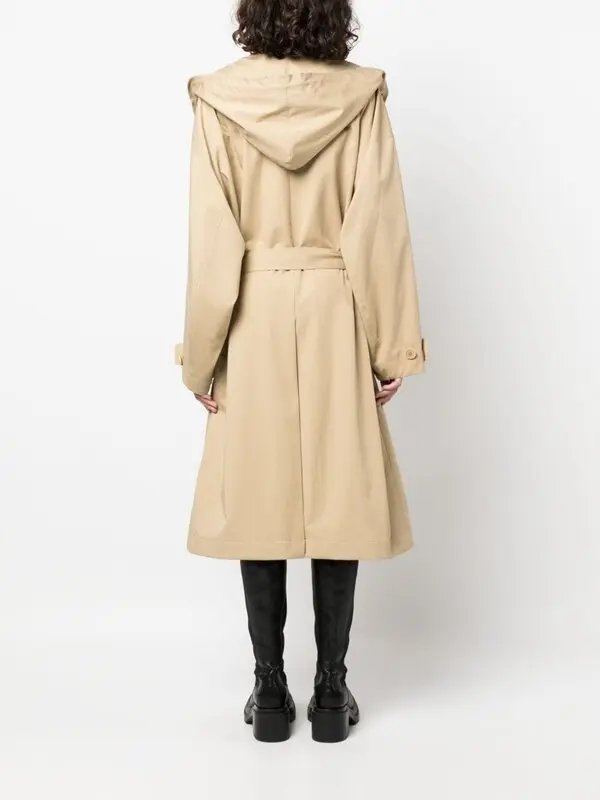 JW Anderson Hooded Double-breasted Trench Coat