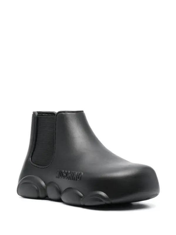 Moschino Gummy 40mm Logo-embossed Ankle Boots
