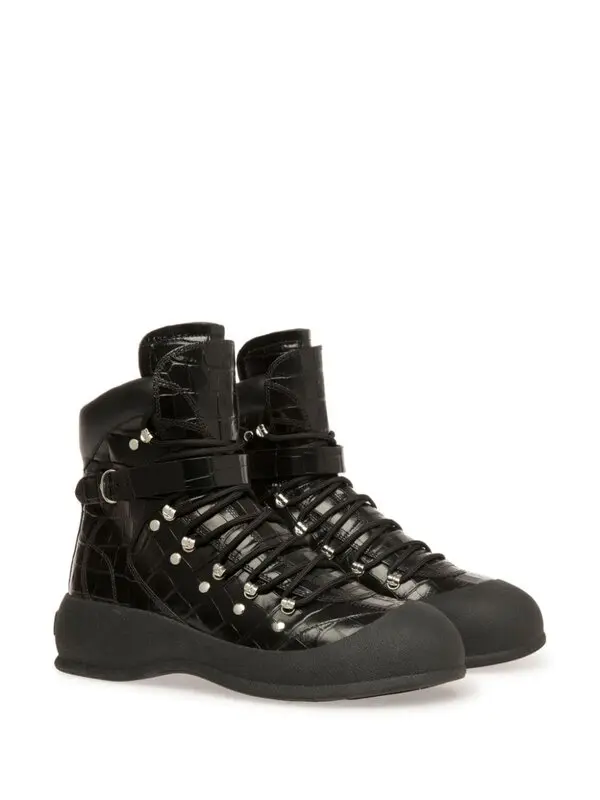 Bally Clyff Crocodile-embossed Boots