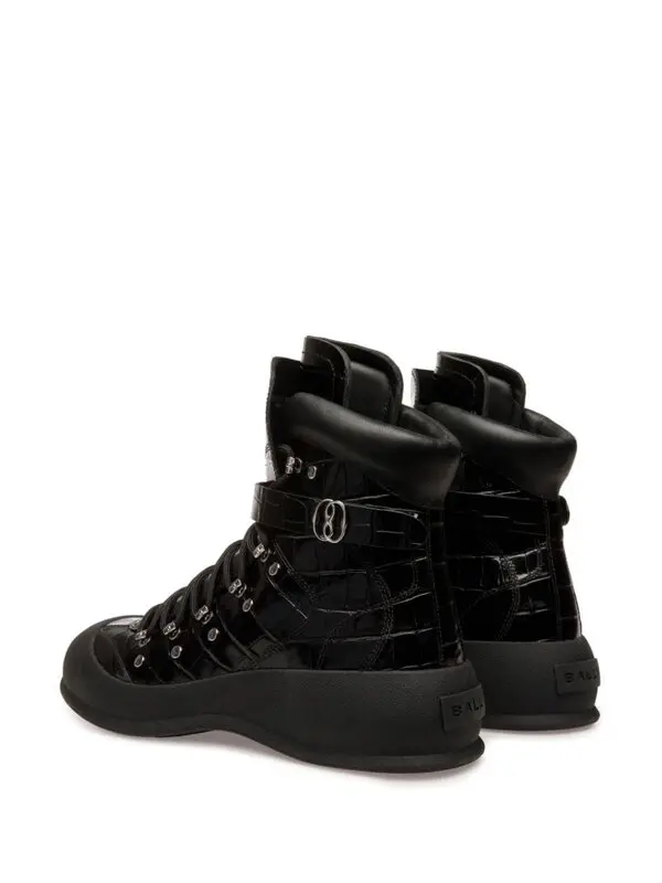 Bally Clyff Crocodile-embossed Boots