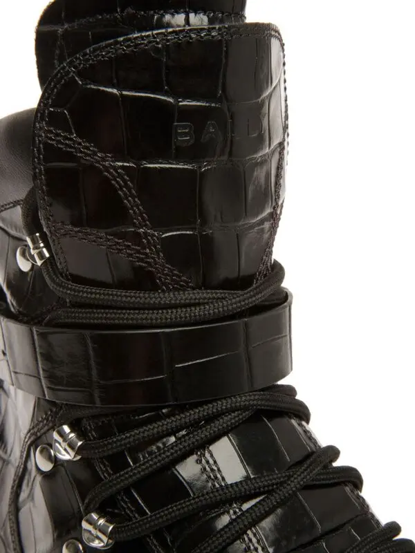 Bally Clyff Crocodile-embossed Boots
