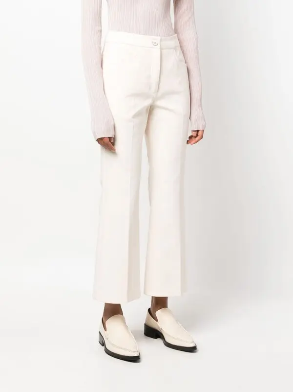 JIL SANDER Pressed-crease Flared Trousers