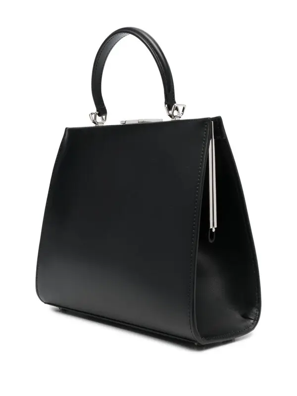 ARMARIUM Logo-plaque Leather Tote Bag - Black