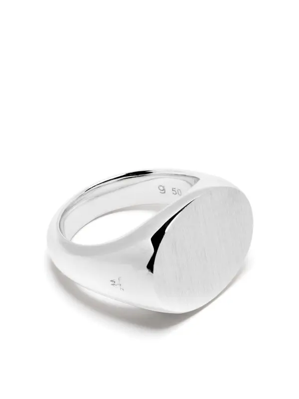 Tom Wood Ivy Sterling Signet Ring - Silver