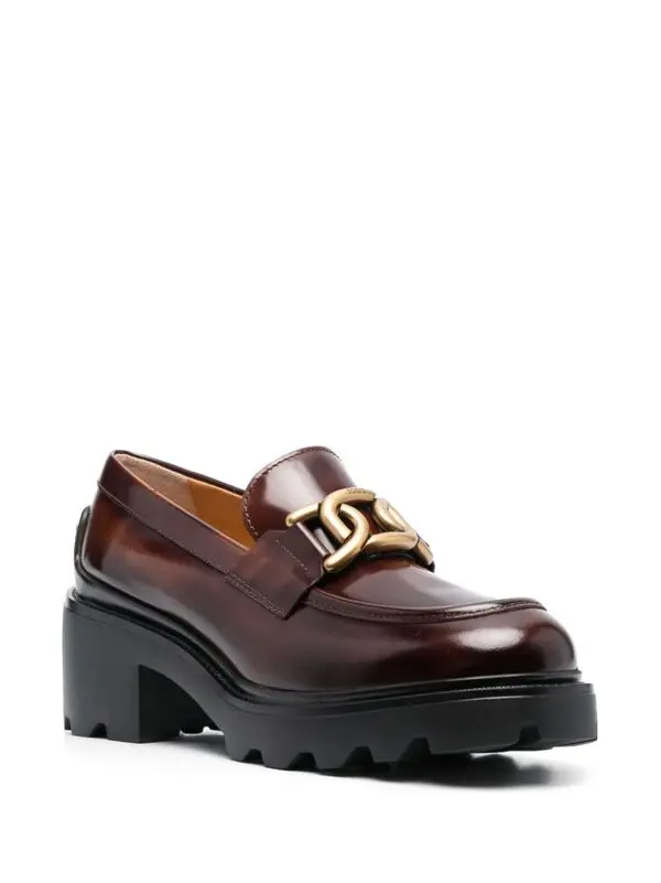 TOD'S 60mm Chain Leather Loafers