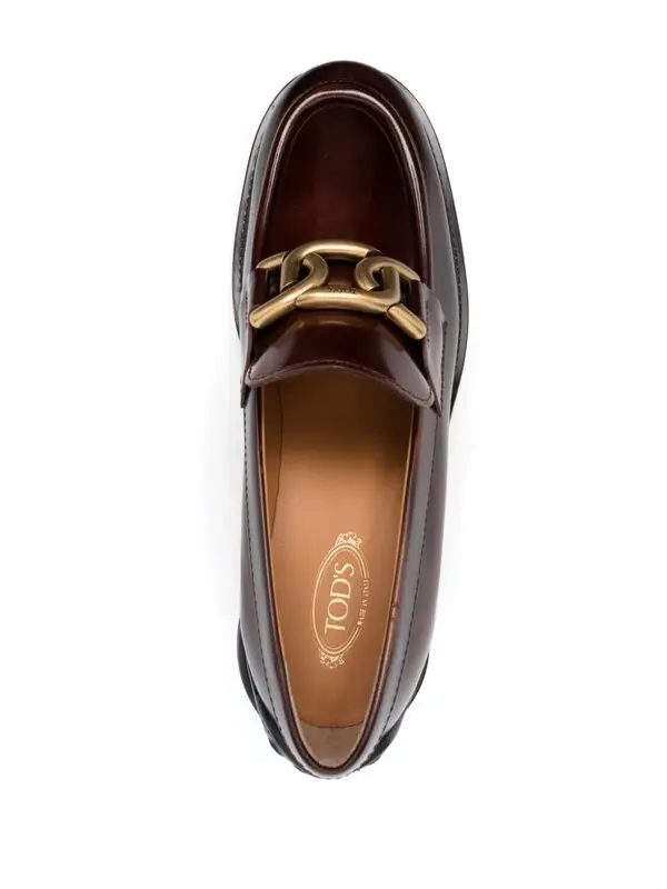 TOD'S 60mm Chain Leather Loafers