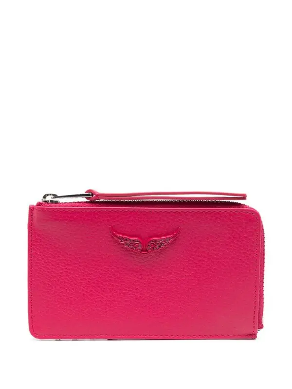 Zadig&Voltaire Logo-plaque Leather Wallet - Pink