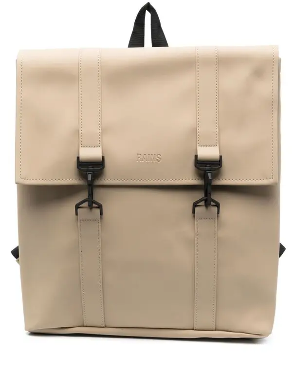 Rains Lobster-fastening Fold Backpack - Neutrals