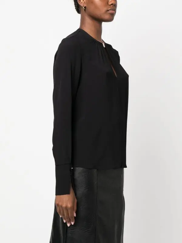 Patrizia Pepe Fly-buckle Neckline Blouse
