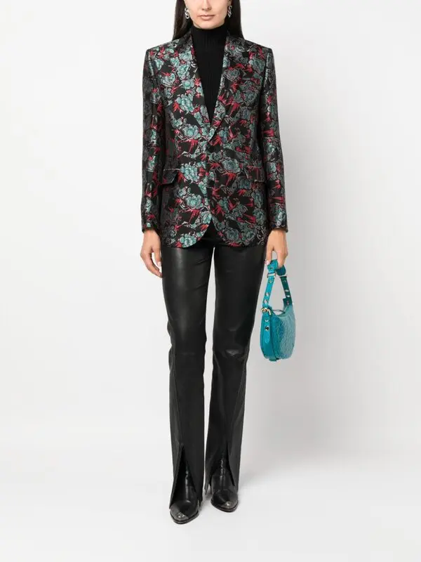 Zadig&Voltaire Floral Jacquard Single-breasted Blazer