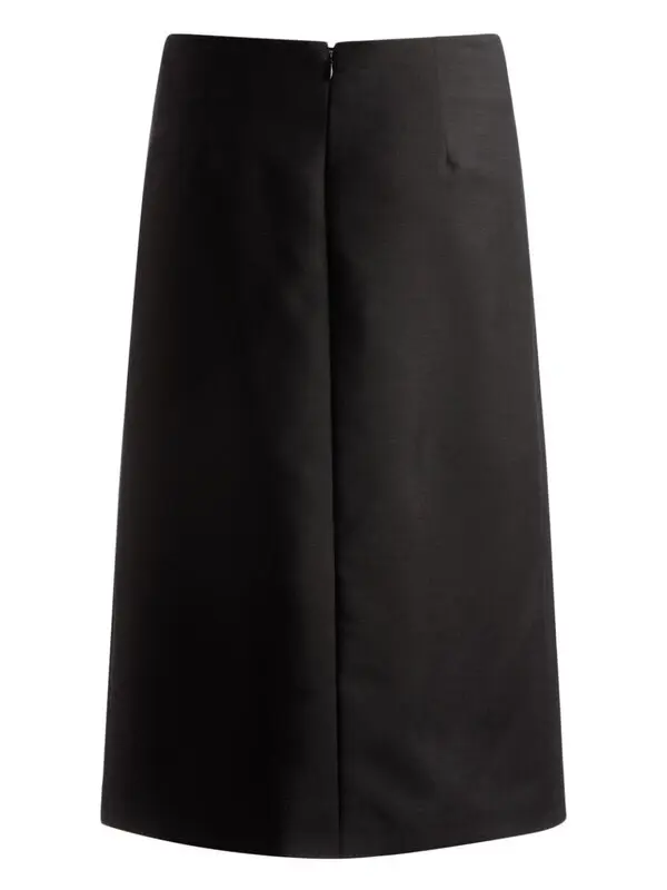 Bally Logo-plaque Mohair Skirt