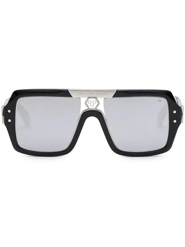 Philipp Plein Square Logo Sunglasses