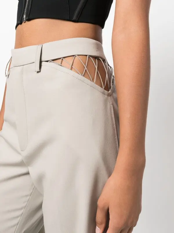 DION LEE Cut-out Wool Trousers
