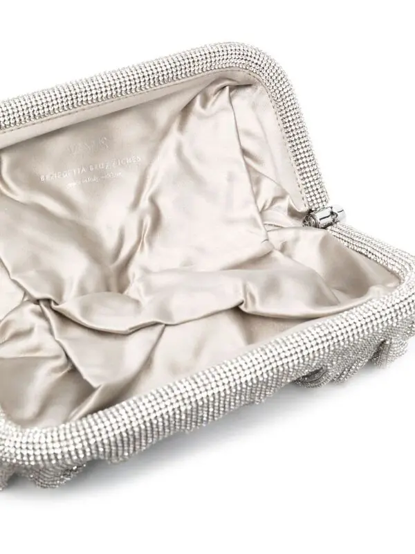 Benedetta Bruzziches Venus Petite Embellished Clutch Bag - Silver