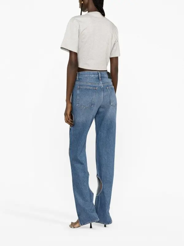 Off-White Meteor Hole-detail Jeans - Blue
