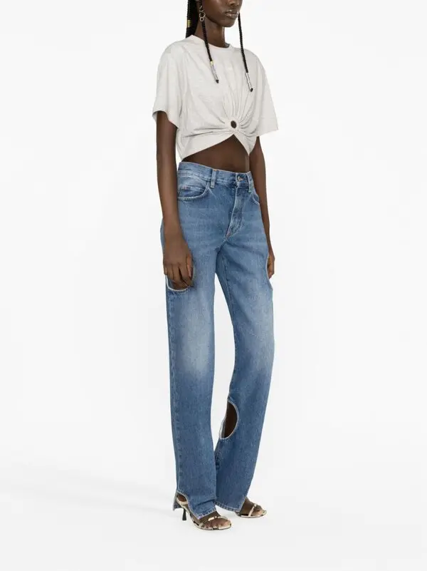 Off-White Meteor Hole-detail Jeans - Blue