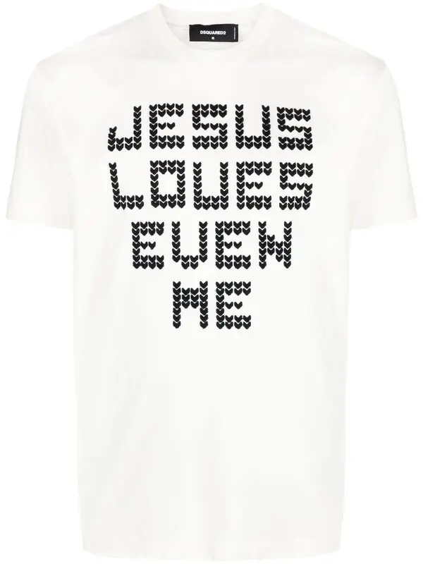 Dsquared2 Graphic-print Cotton T-shirt - White