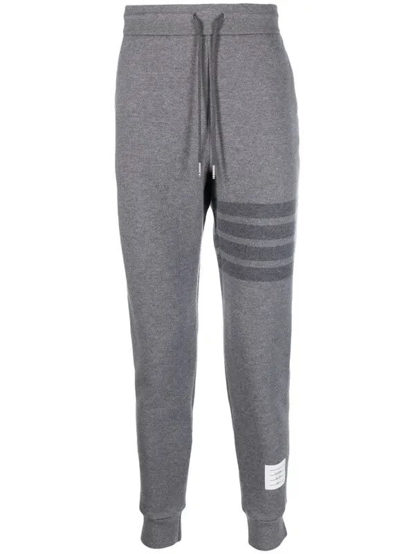 Thom Browne 4-bar Wool Track Pants - Grey