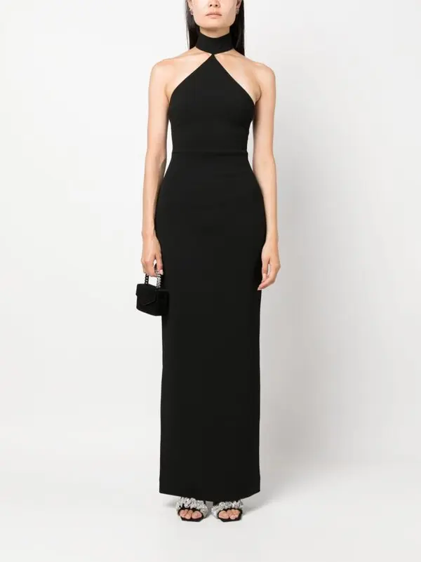 Solace London Blanca Halterneck Maxi Dress