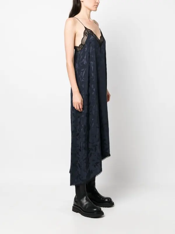Zadig&Voltaire Risty Silk Midi Dress - Blue