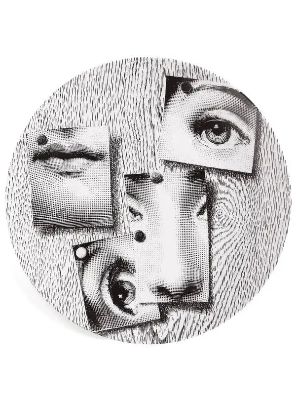 FORNASETTI Tema E Variazioni Porcelain Plate