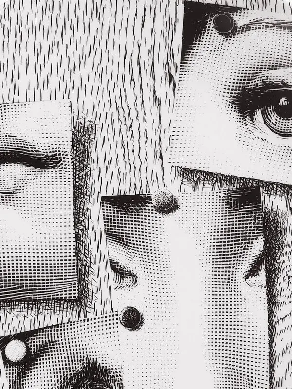 FORNASETTI Tema E Variazioni Porcelain Plate