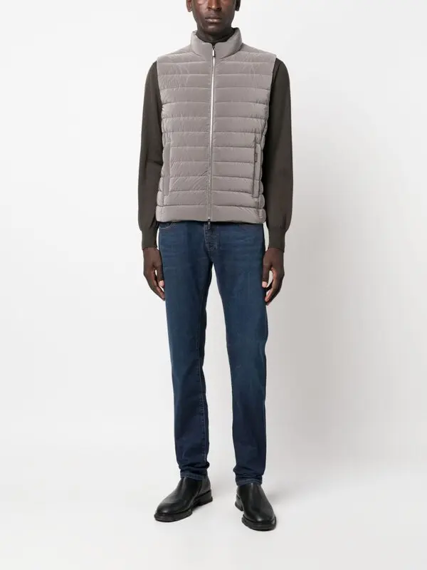 MOORER Zip-up Gilet