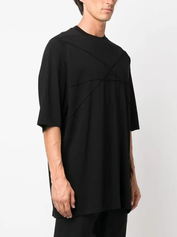 Rick Owens Jumbo Patchwork Organic Cotton T-shirt