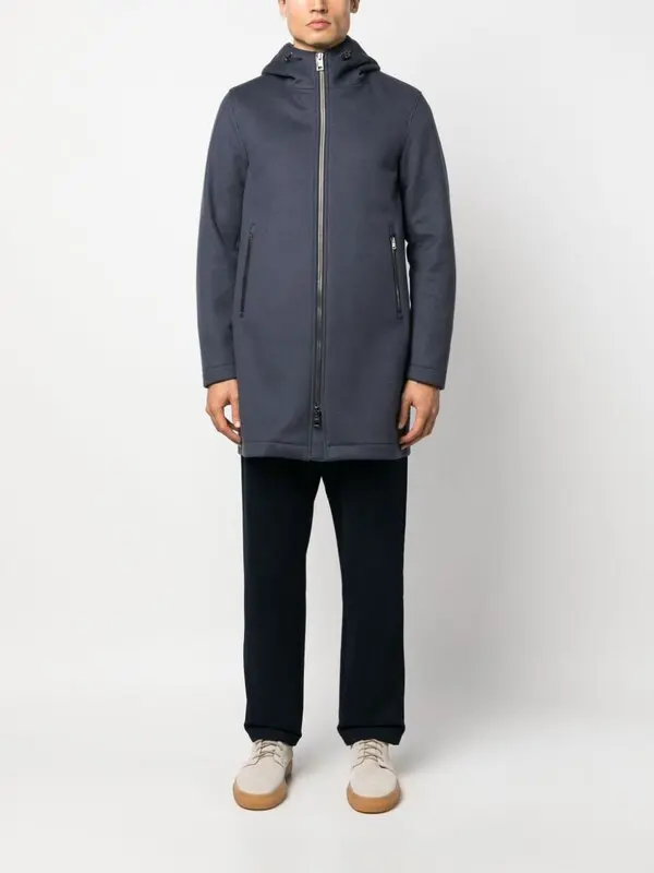 Herno Zip-up Hooded Coat