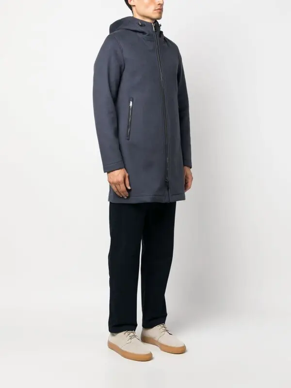 Herno Zip-up Hooded Coat