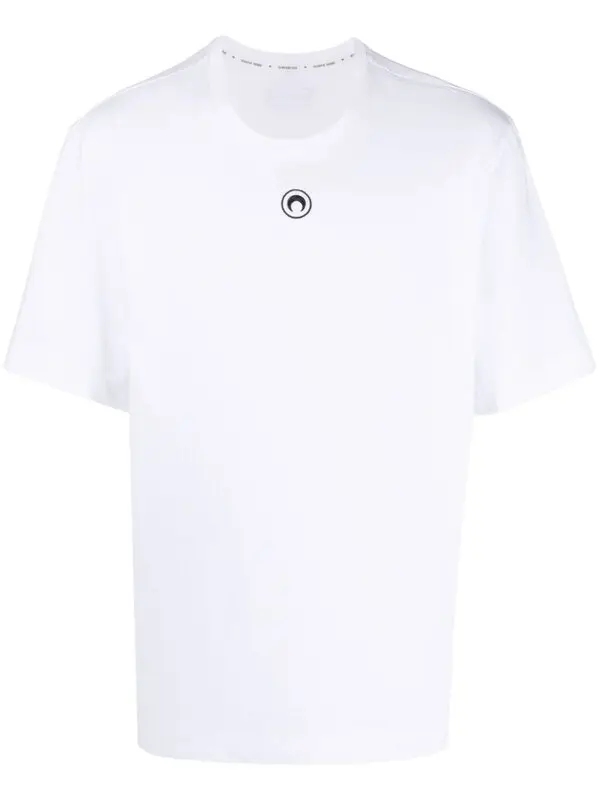 MARINE SERRE Crescent Moon-print T-shirt - White