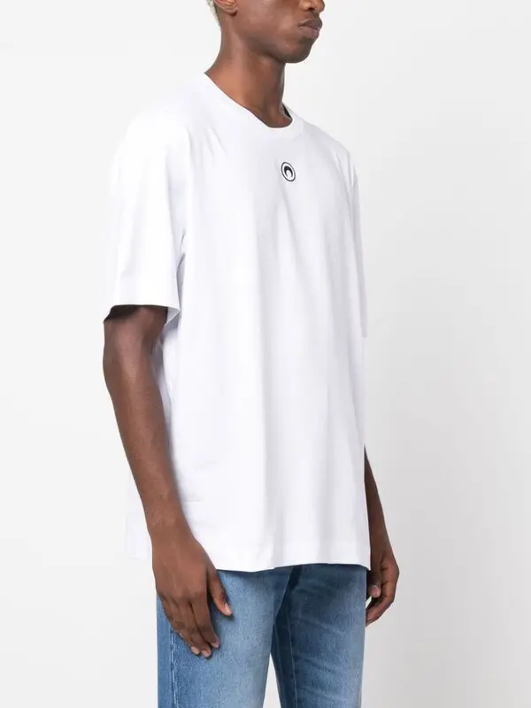 MARINE SERRE Crescent Moon-print T-shirt - White