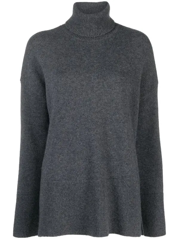 P.a.r.o.s.h Mélange-effect Roll-neck Jumper - Grey