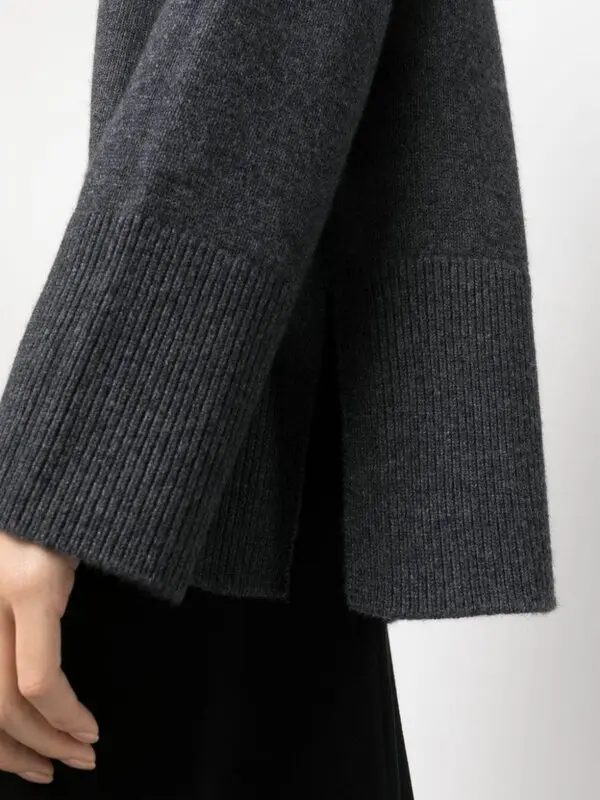 P.a.r.o.s.h Mélange-effect Roll-neck Jumper - Grey