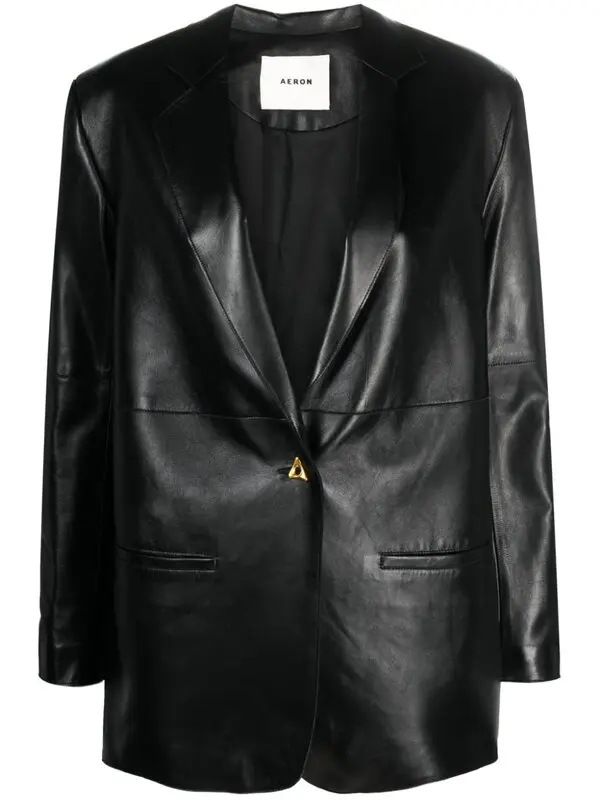 AERON Leather Blazer