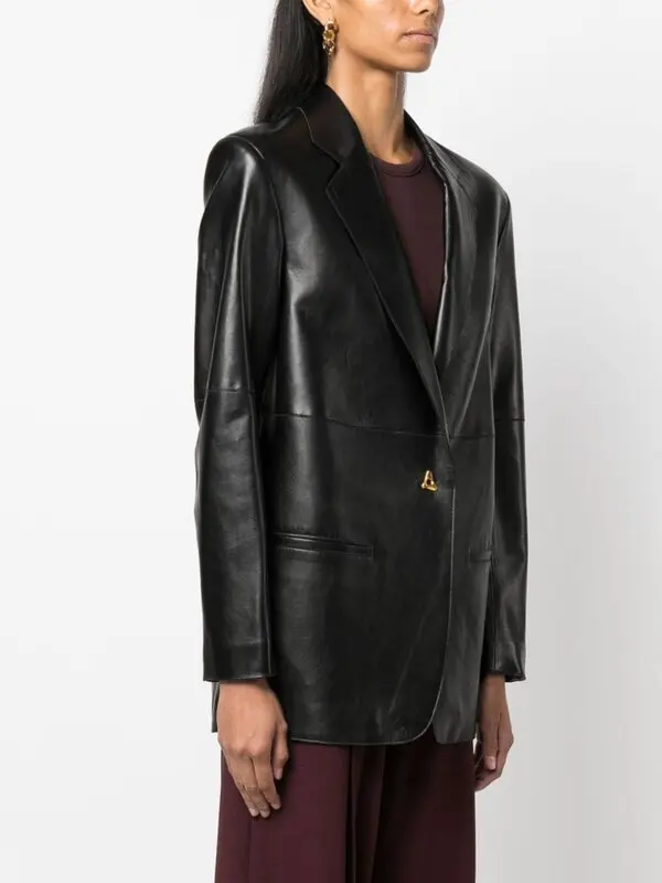 AERON Leather Blazer