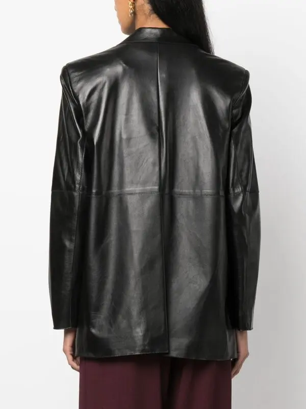 AERON Leather Blazer