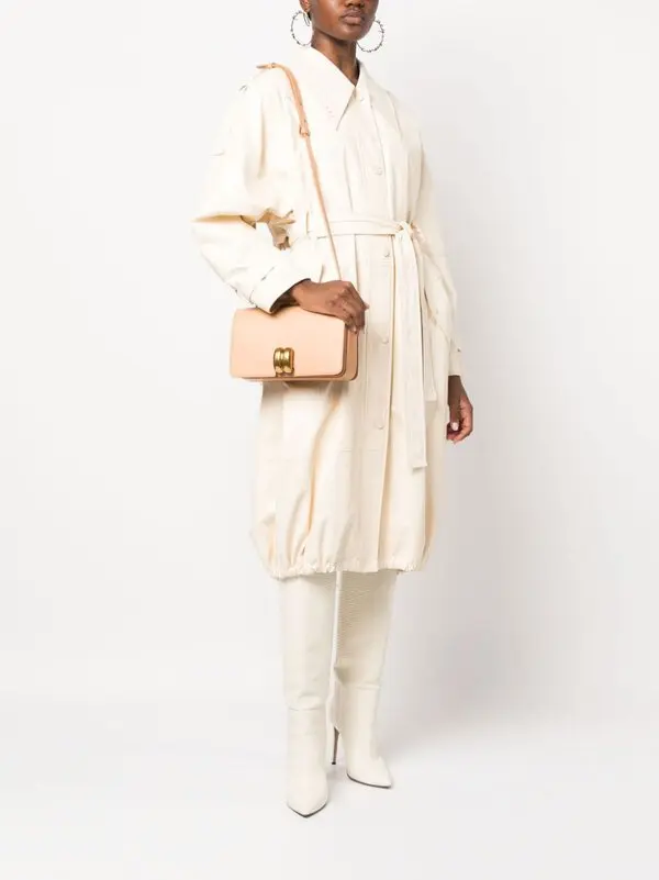 BY MALENE BIRGER Noval Leather Shoulder Bag - Neutrals