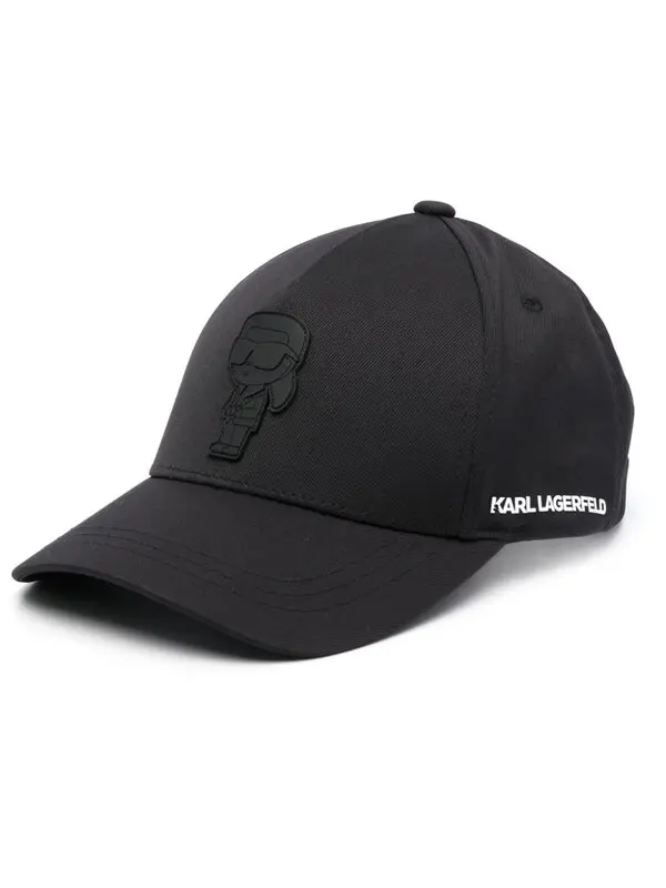 Karl Lagerfeld Ikonik Karl Curved-peak Baseball Cap