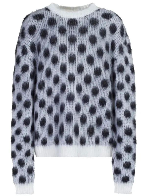 Marni Polka-dot Intarsia Jumper - Black