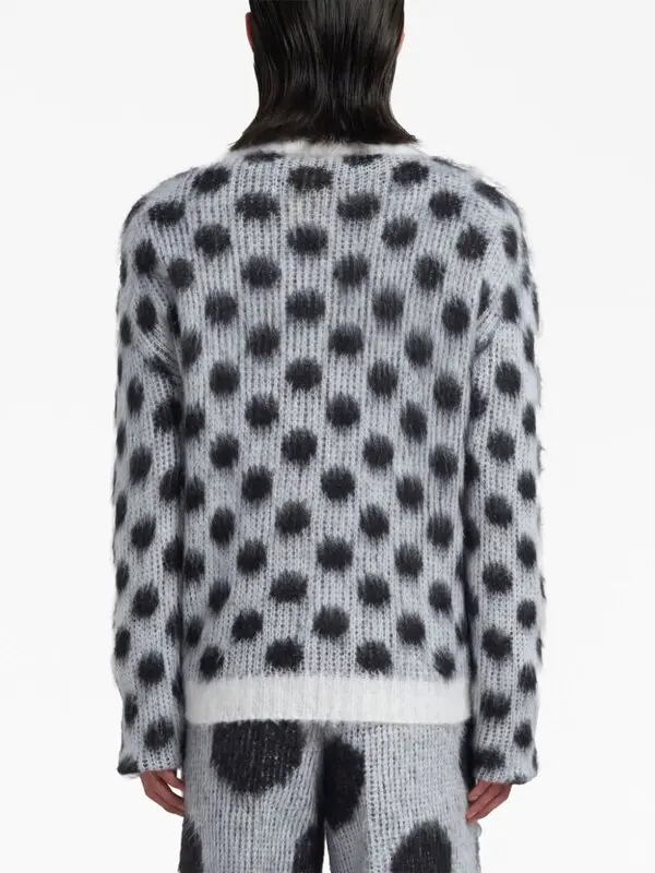 Marni Polka-dot Intarsia Jumper - Black